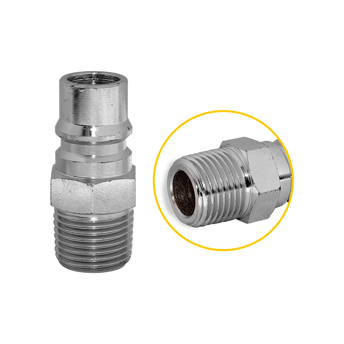 Pino 11MM Conector Nitto 1/2" Com Rosca Macho 1/2" - Rotta376